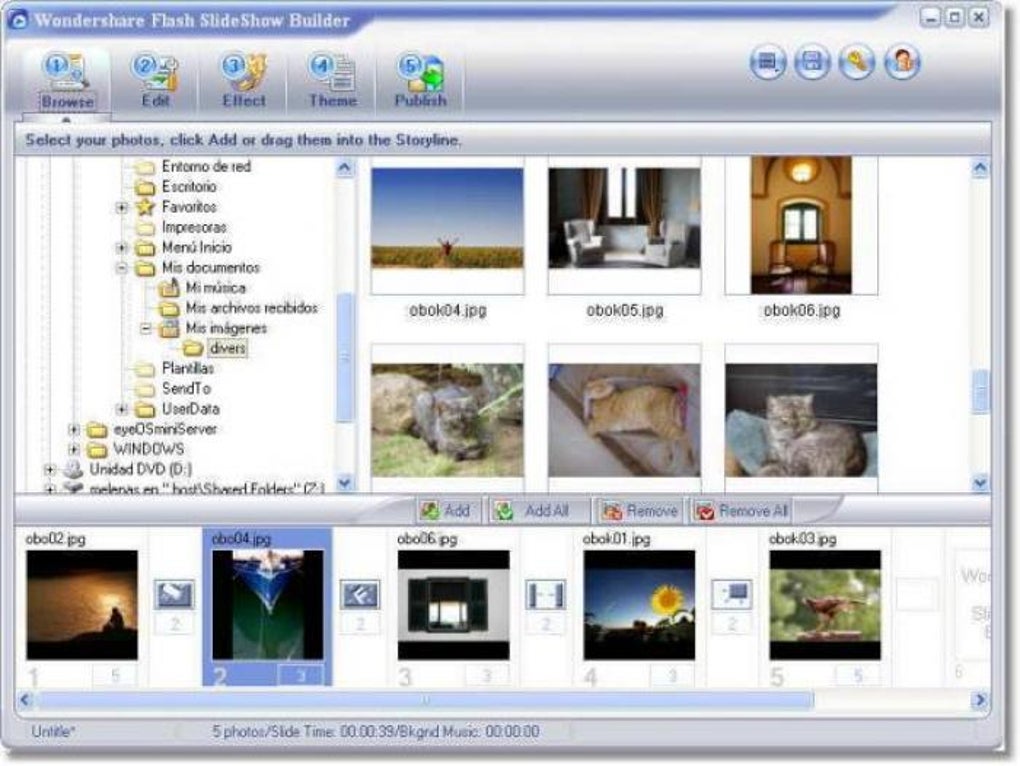 Wondershare Flash SlideShow Builder - Descargar