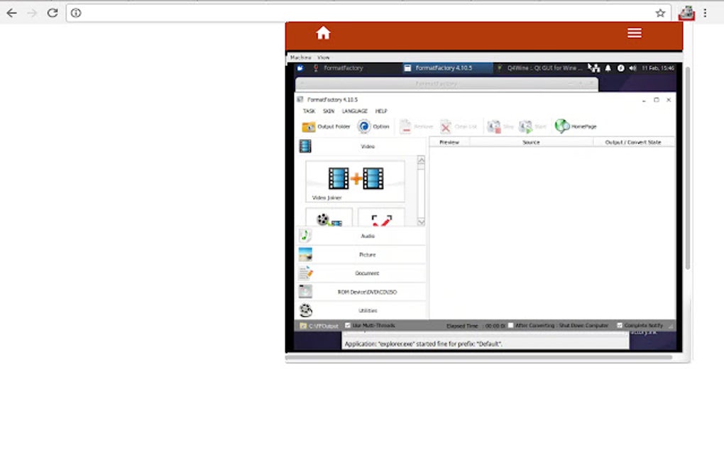 Format Factory online for Google Chrome - Extension Download