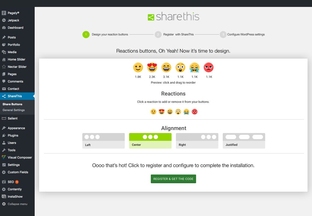 ShareThis Reaction Buttons para WordPress - Descargar