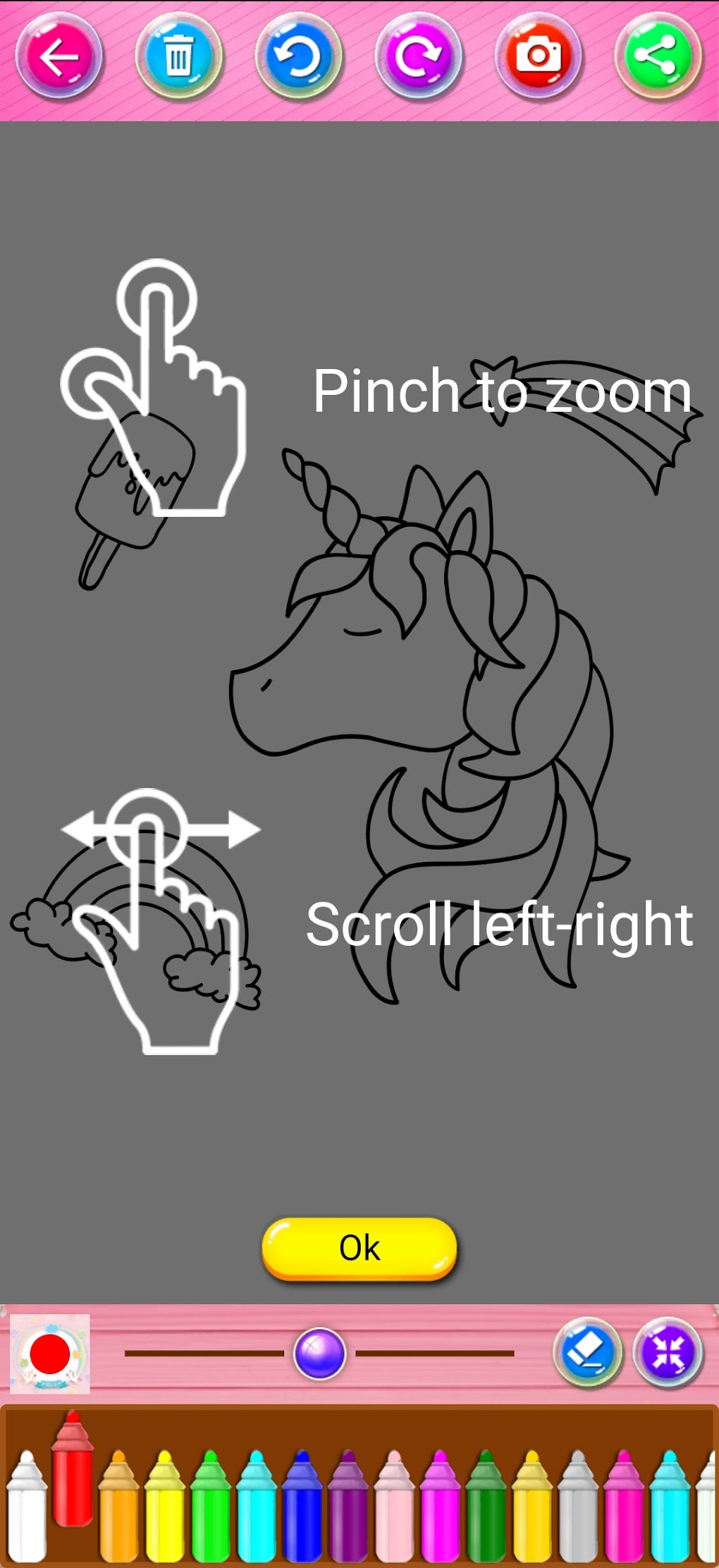 Coloring Horse Pony Rainbow for Android - Download