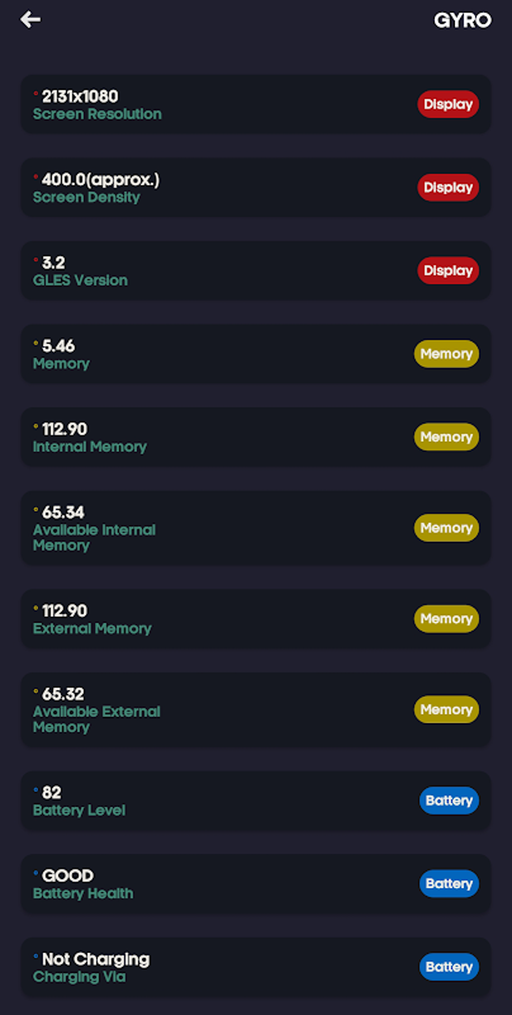 Gyroscope Test APK for Android - Download