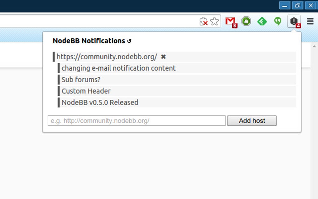 NodeBB Notifier for Google Chrome - Extension Download