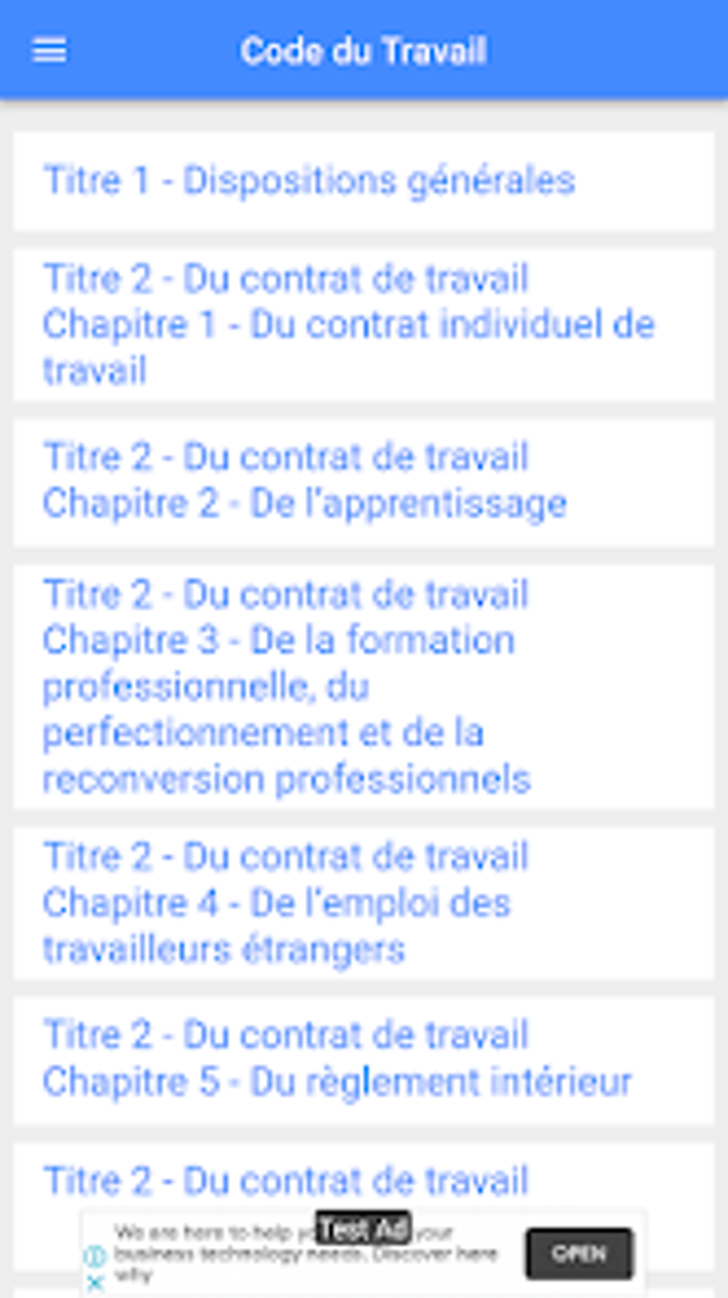 Code du Travail du Gabon for Android - Download