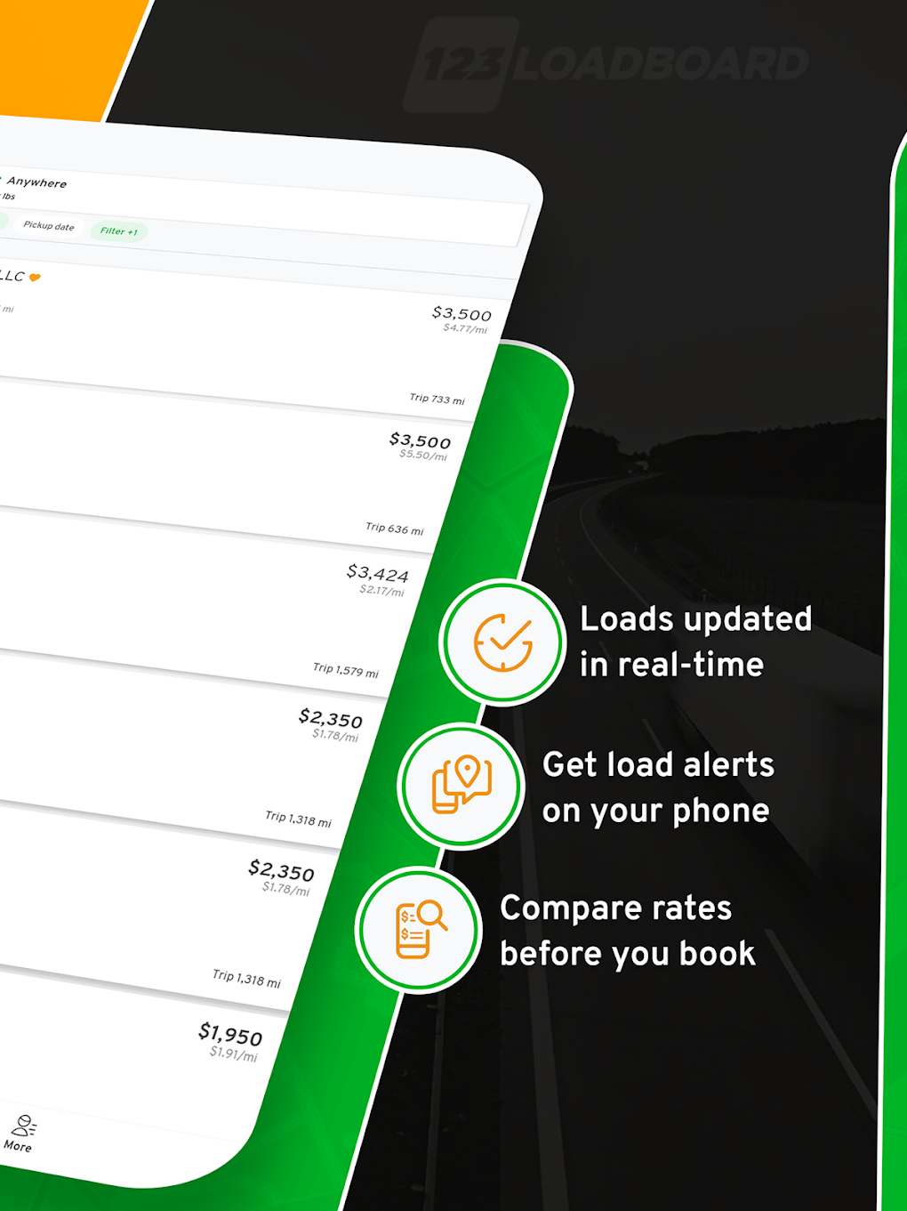 Find Truck Loads. Freight Load Board 123Loadboard pour Android ...