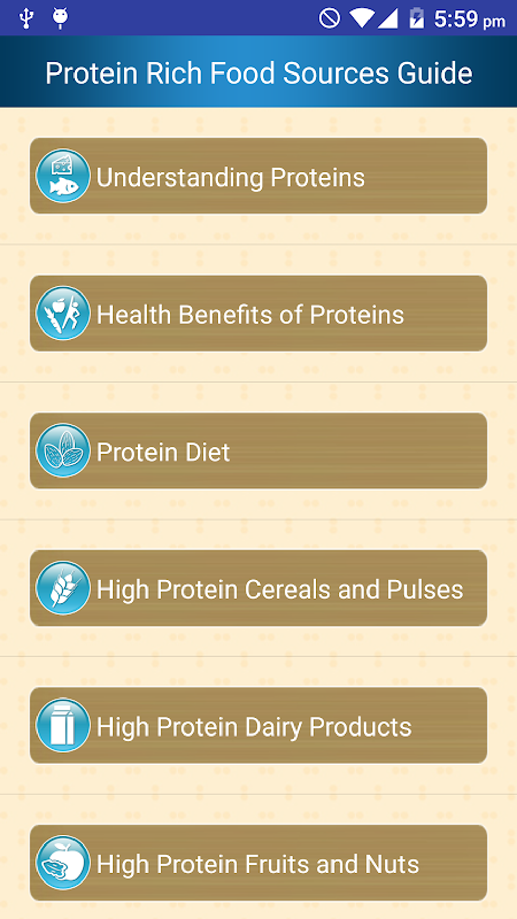Protein Rich Food Source Guide APK para Android - Descargar