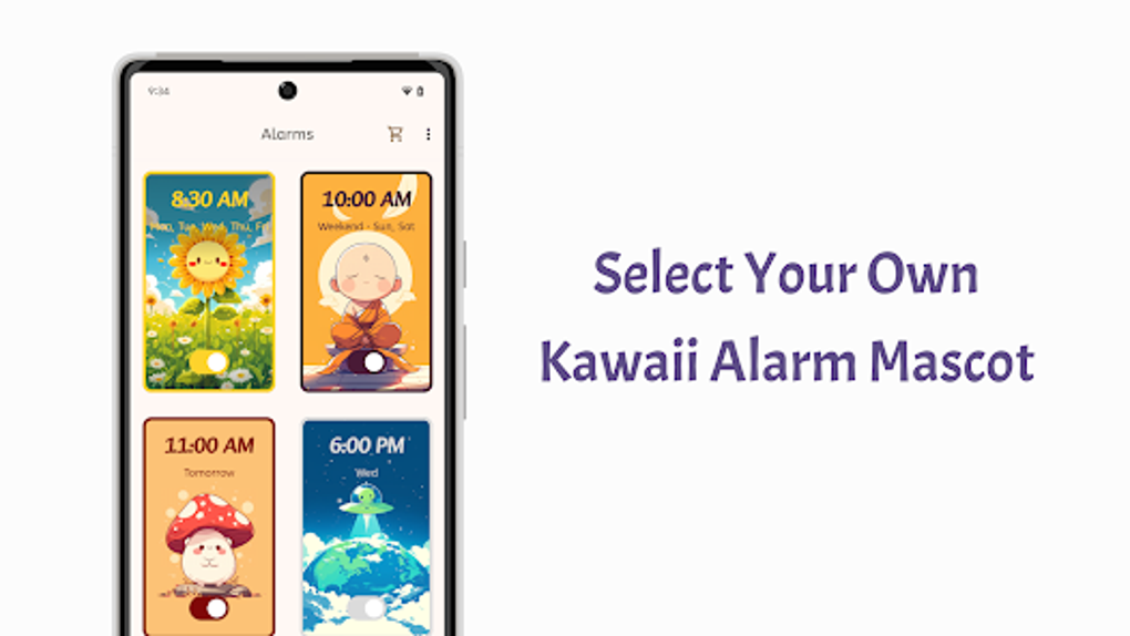 Kawaii Buddy Alarm Clock for Android - Download