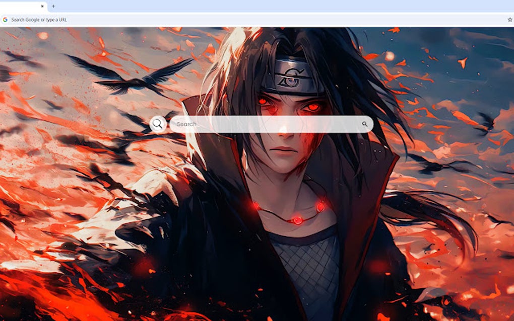 Itachi Uchiha: Mystery and Power in a Live Theme para Google Chrome - Extensión Descargar
