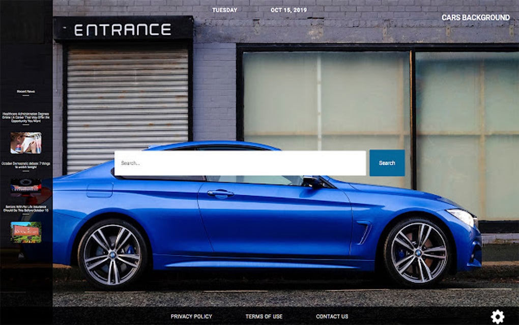 Cars Backgrounds for Google Chrome - Extension Download
