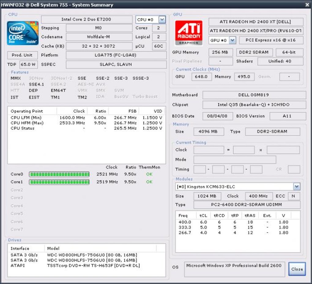 HWiNFO32 Portable - Télécharger