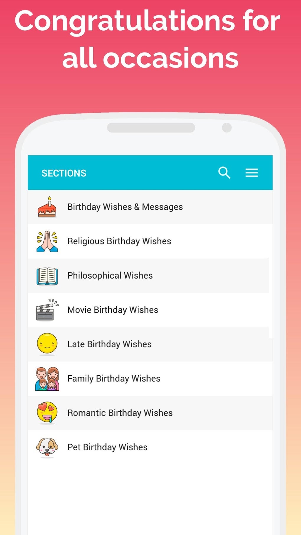 Congratulations and birthday wishes APK for Android - Download
