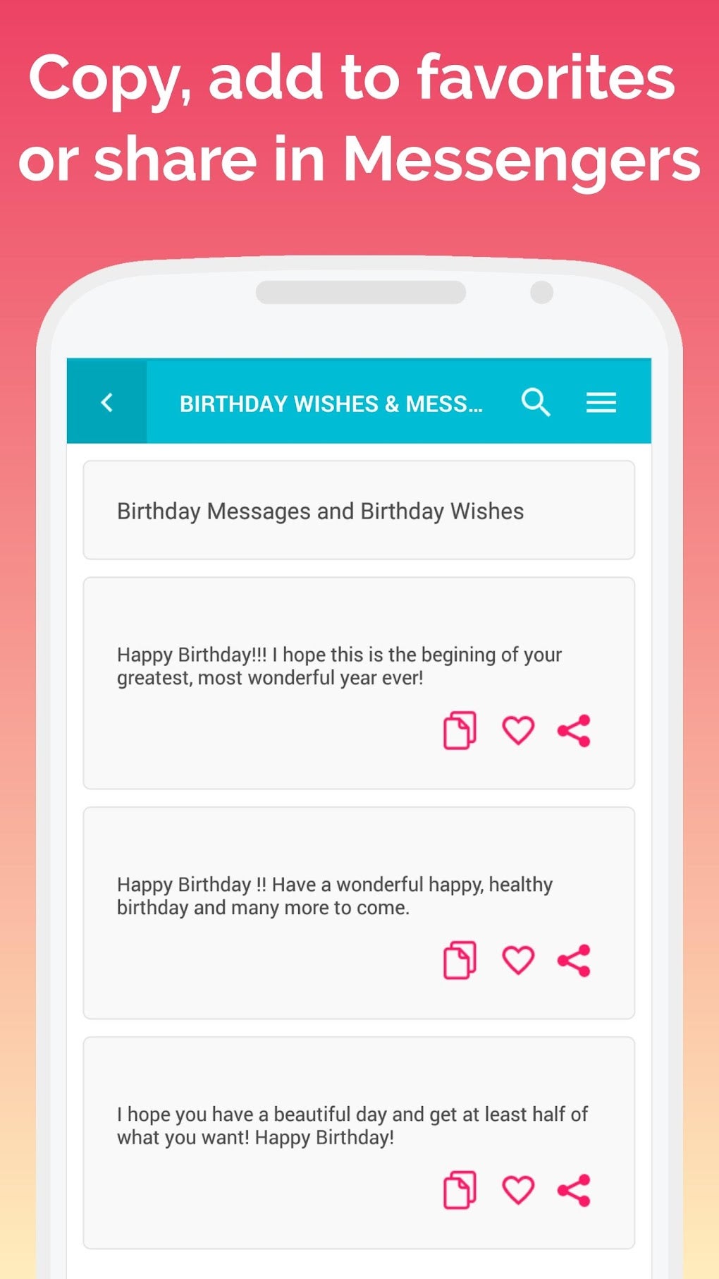 Android için Congratulations and birthday wishes APK - İndir