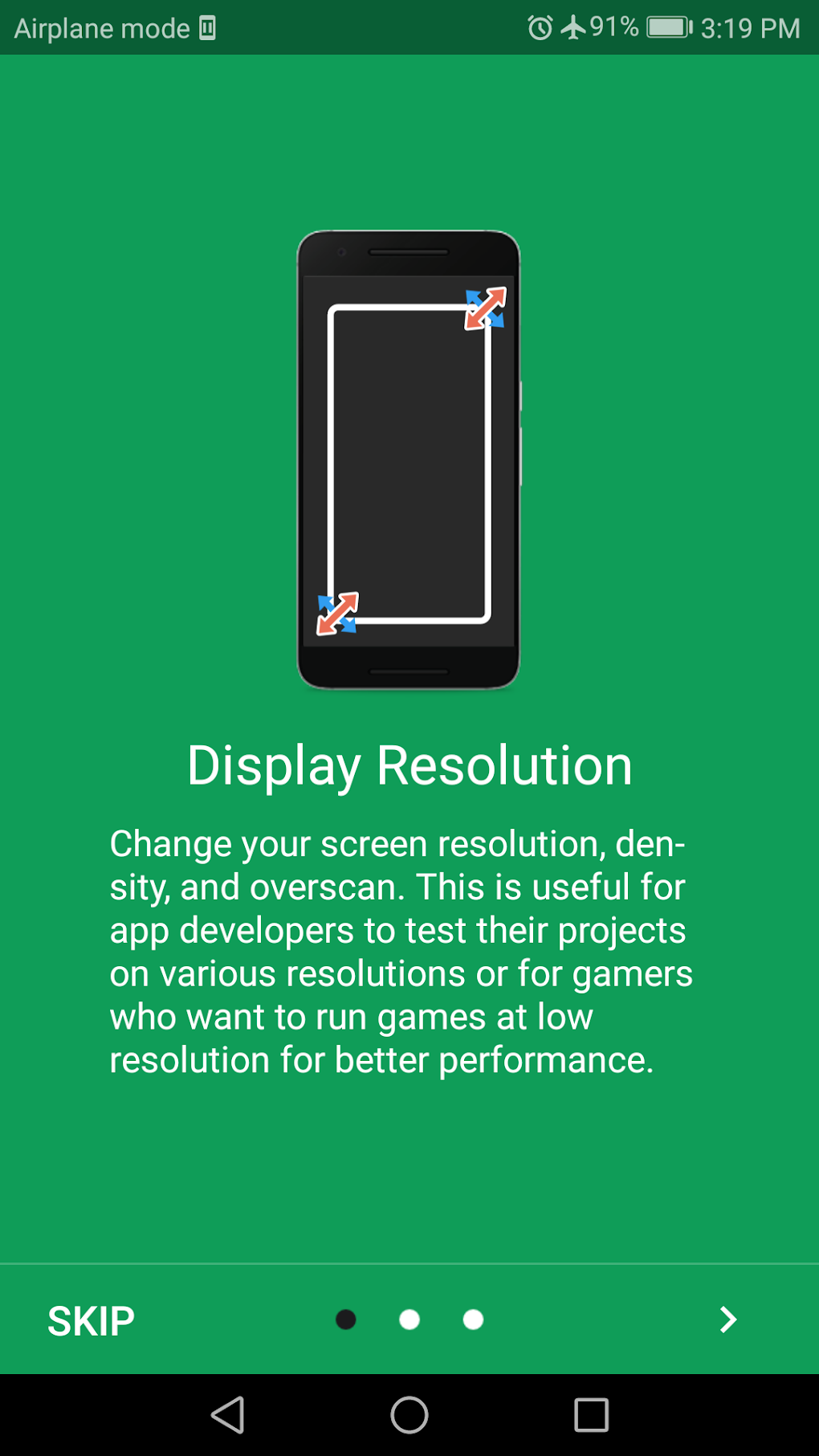 Screen Resolution Changer Display Size Density Android 