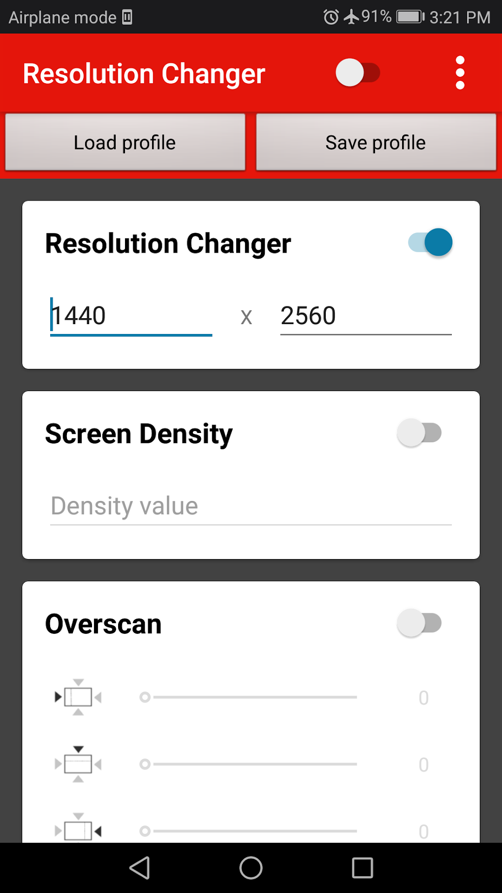 Screen Resolution Changer Display Size Density F r Android Download