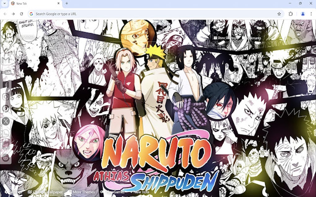 Naruto Shippuden Wallpaper per Google Chrome - Estensione Download