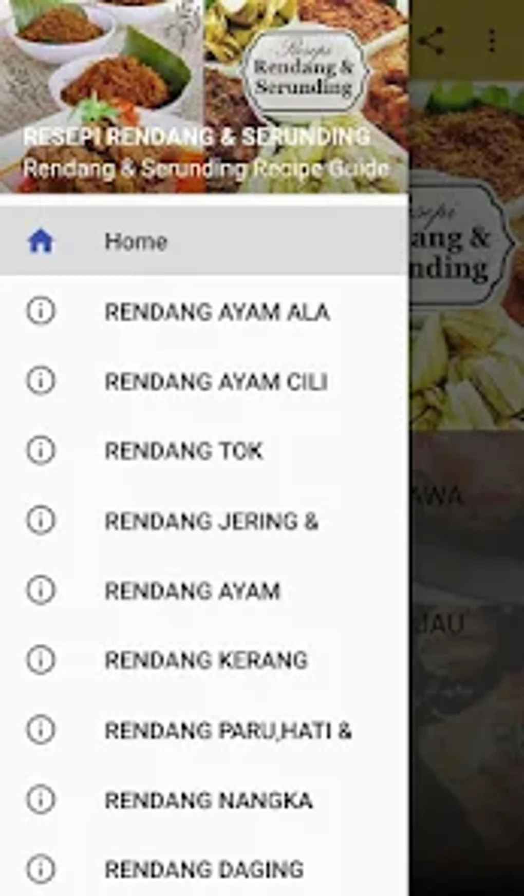 RESEPI RENDANG SERUNDING for Android - Download