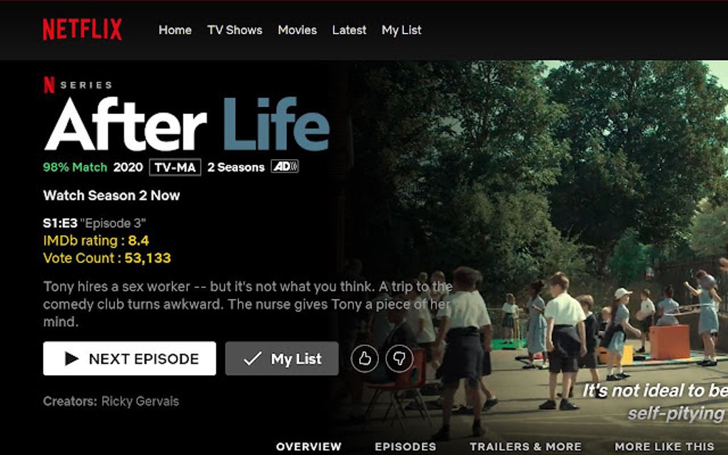 IMDB Netflix Enhancer para Google Chrome - Extensión Descargar