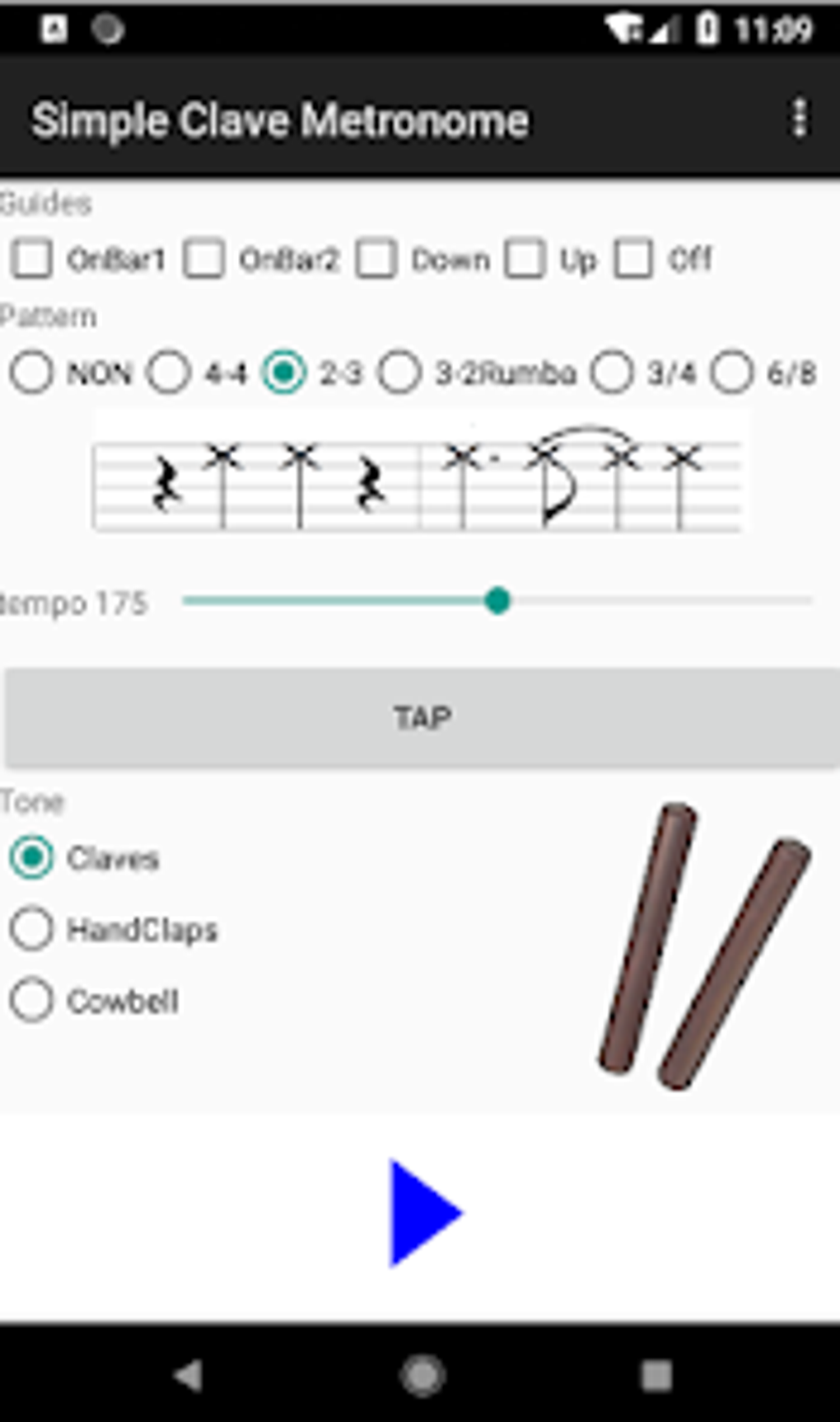 Simple Clave Latin Metronome for Android - Download