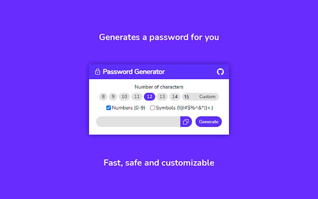 Password Generator para Google Chrome - Extensión Descargar