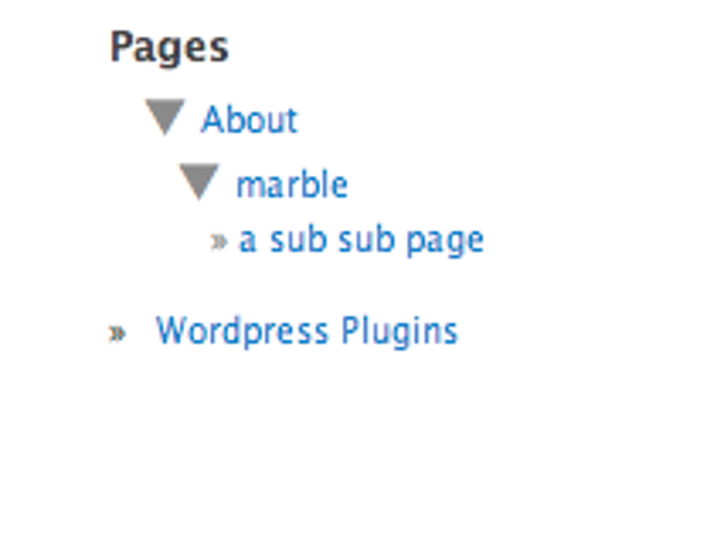 Collapsing Pages para WordPress - Descargar