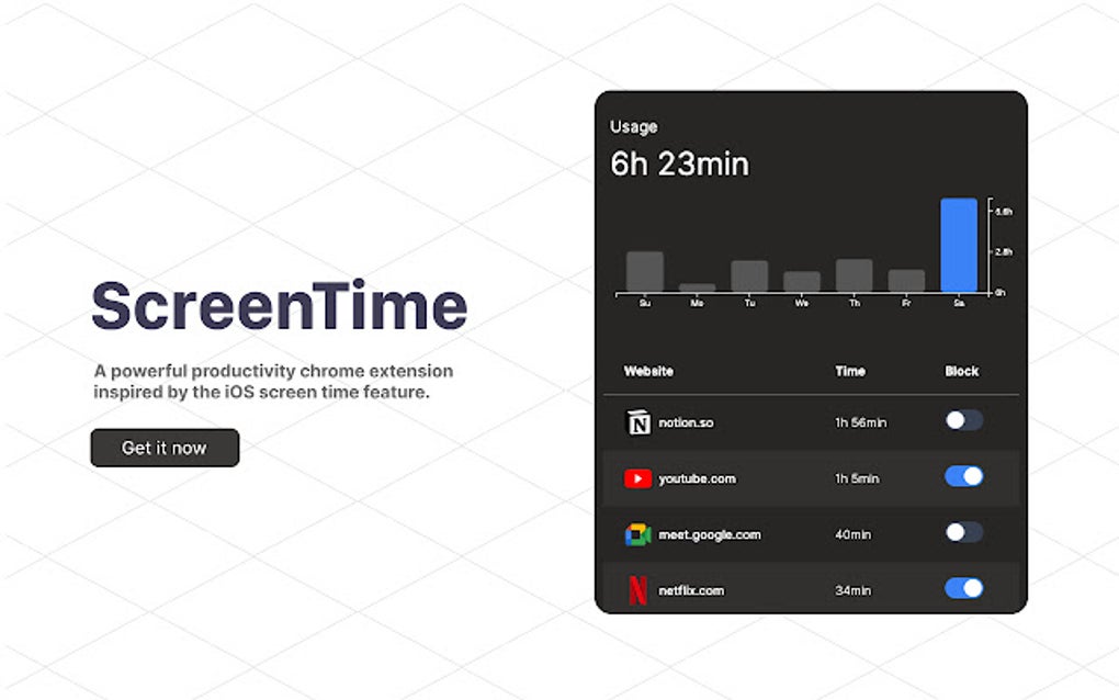 ScreenTime for Google Chrome - Extension Download