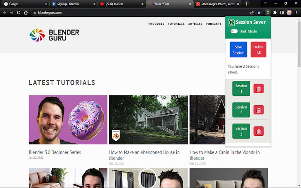 Session Saver para Google Chrome - Extensión Descargar