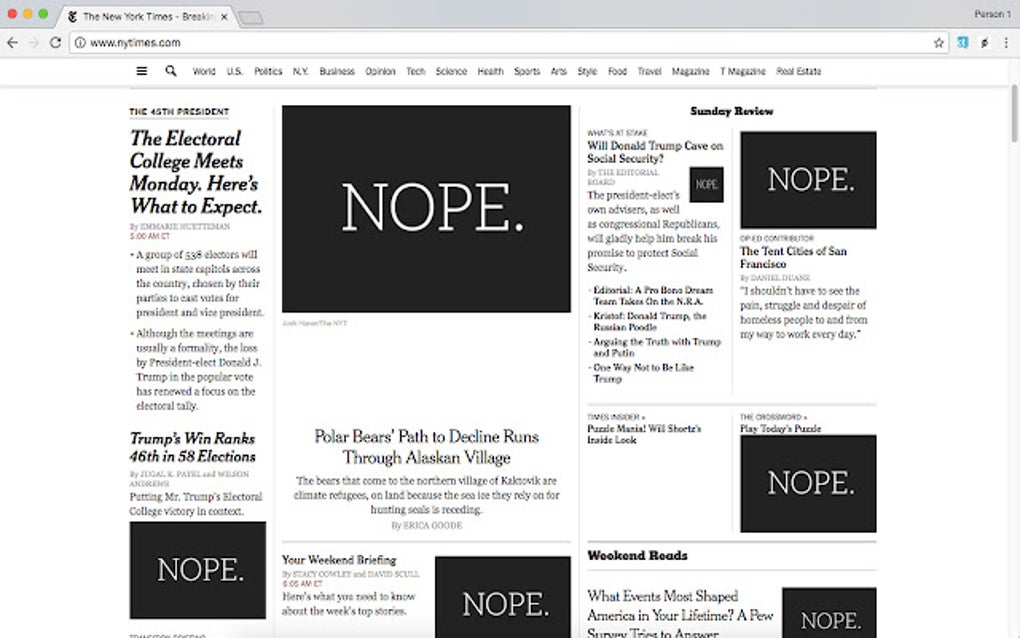 Hide images with NOPE. for Google Chrome - Extension Download