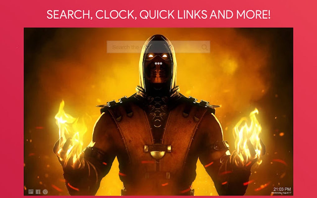 Scorpion Wallpaper HD Custom New Tab Google Chrome 용 - 확장 프로그램 다운로드