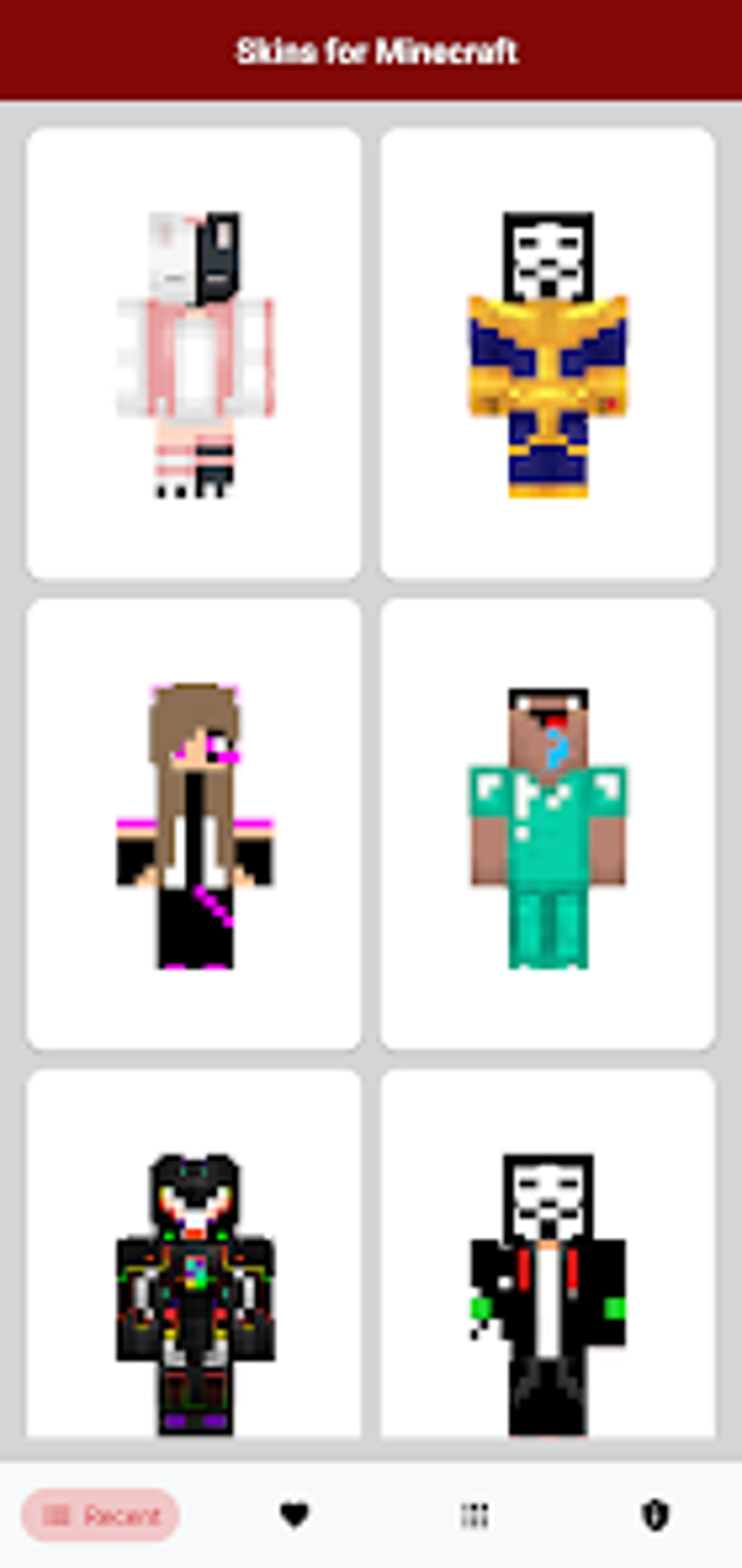 Hacker Skins for Minecraft PE für Android - Download