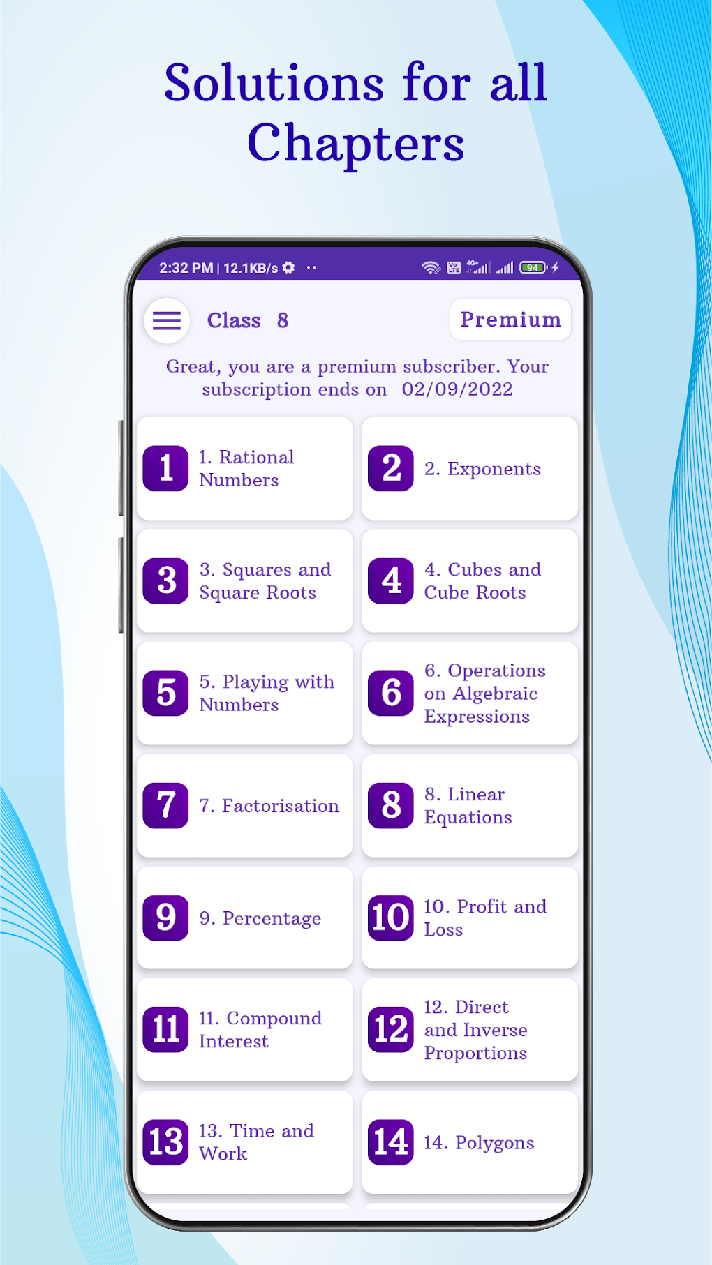 RS Aggarwal Class 8 Math Solution Para Android Download