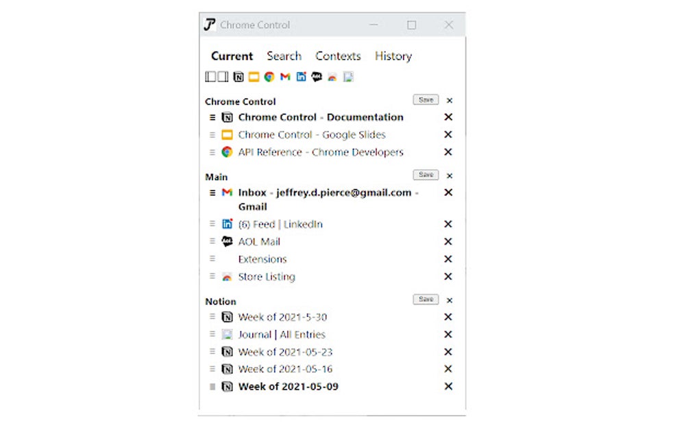 Chrome Control para Google Chrome - Extensión Descargar