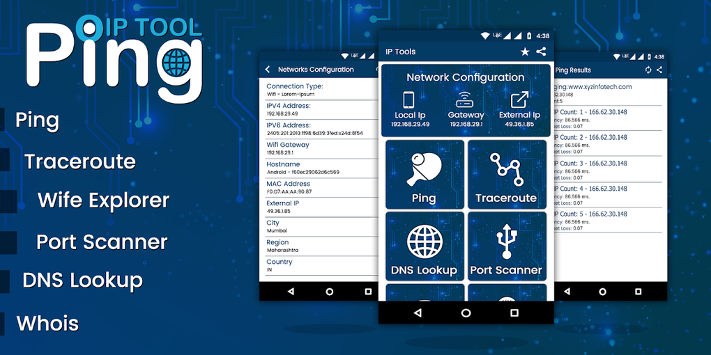 Android için Ping Tools - Network Utilities APK - İndir Android için Ping Tools - Network Utilities APK - İndir