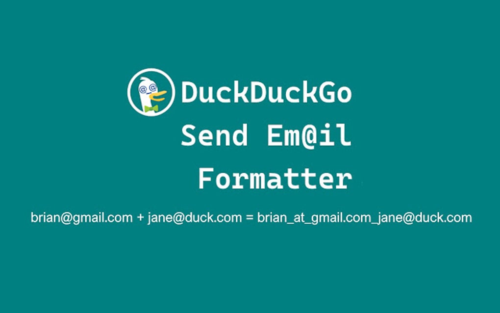 DuckDuckGo Send Email Formatter Google Chrome 용 - 확장 프로그램 다운로드 DuckDuckGo Send Email Formatter Google Chrome 용 - 확장 프로그램 다운로드