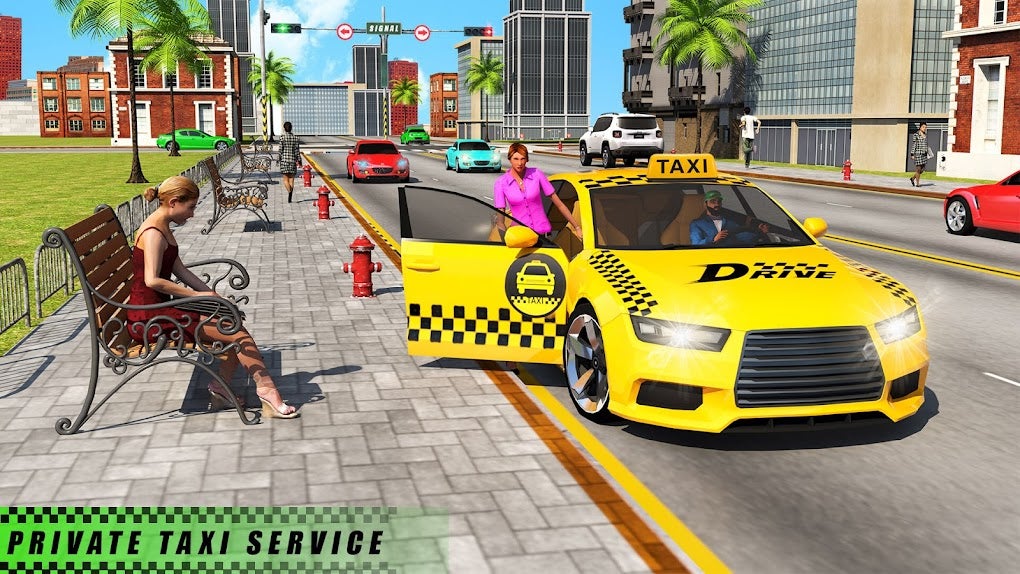 City Car Driving Games : Taxi Simulator games 2021 para Android - Descargar