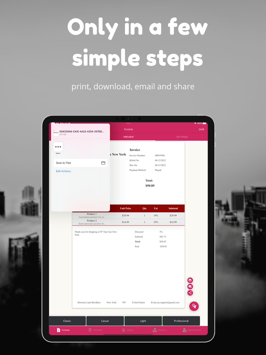 Simple Invoice - Invoice Maker para Android - Descargar
