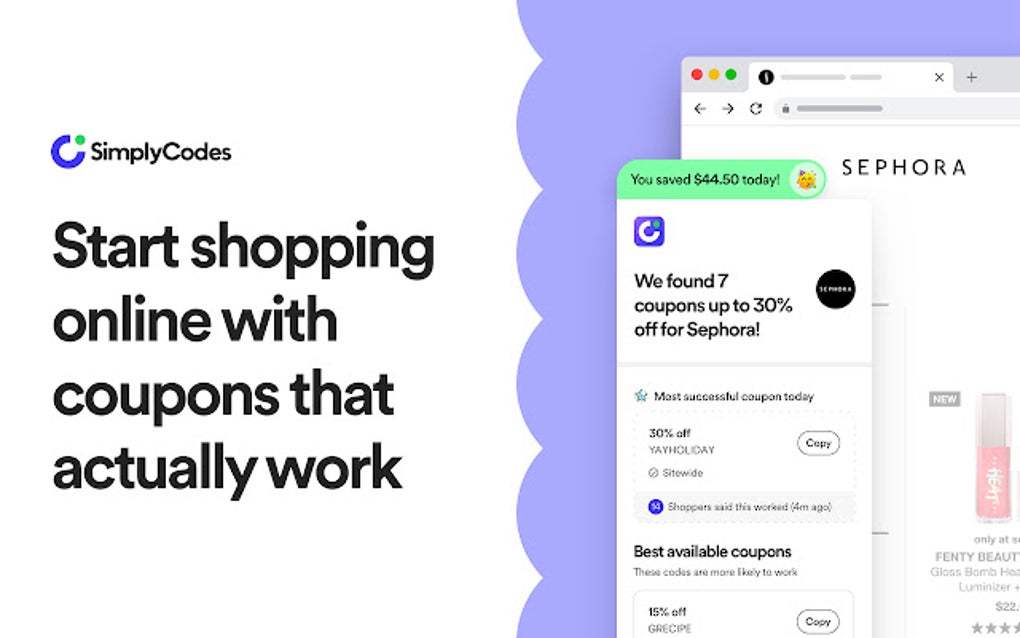 SimplyCodes | Coupons that work. for Google Chrome - Extension Download
