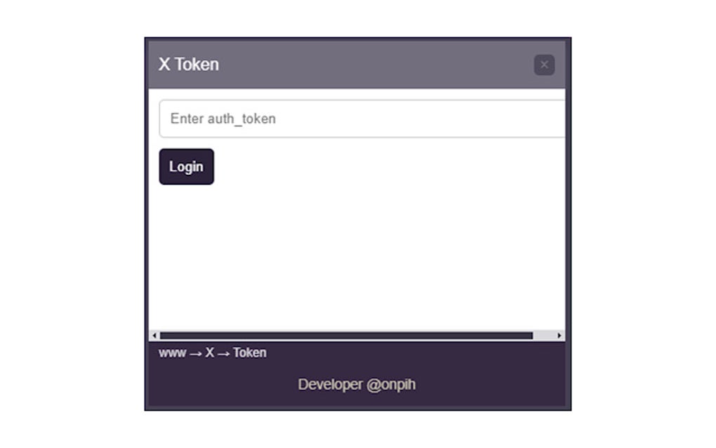 X Token Login auth_token twitter Extension for Google Chrome ...