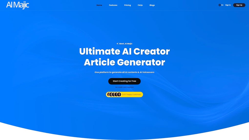 AI Majic สำหรับ AI ช่วยเขียน: รีวิว, คุณสมบัติและการใช้งาน