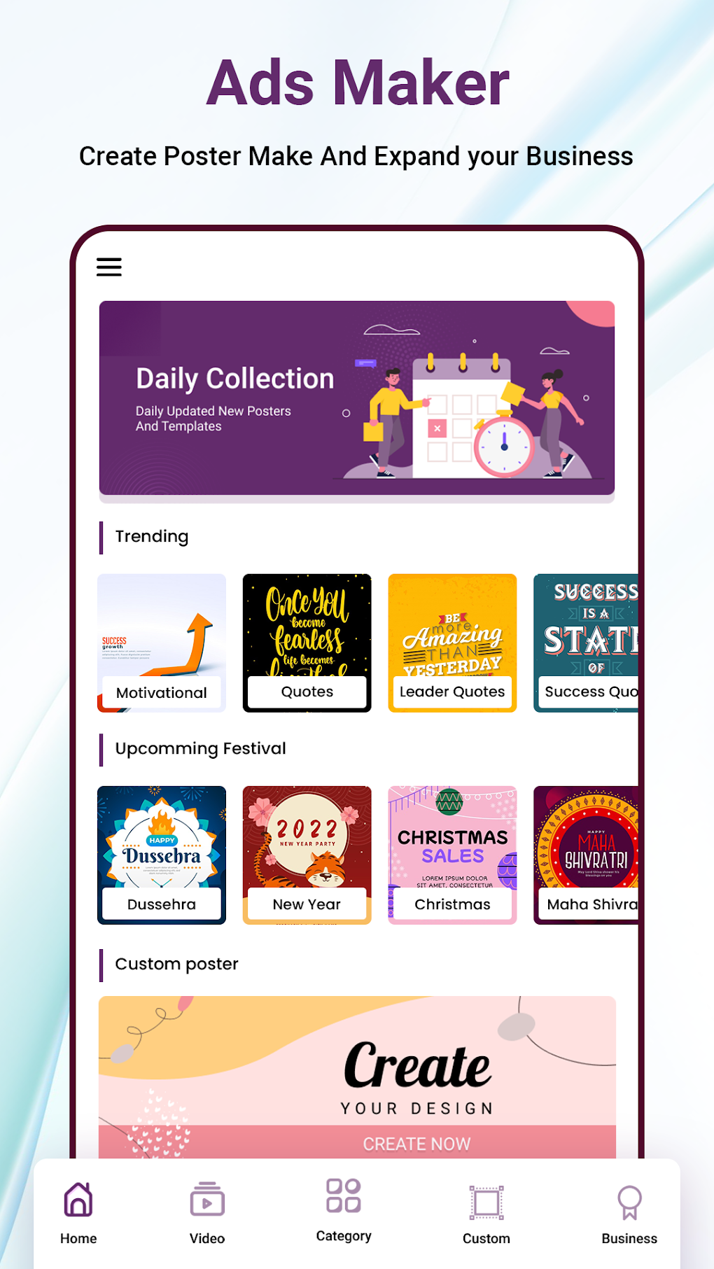 Advertisement Poster Maker App For Android Download
