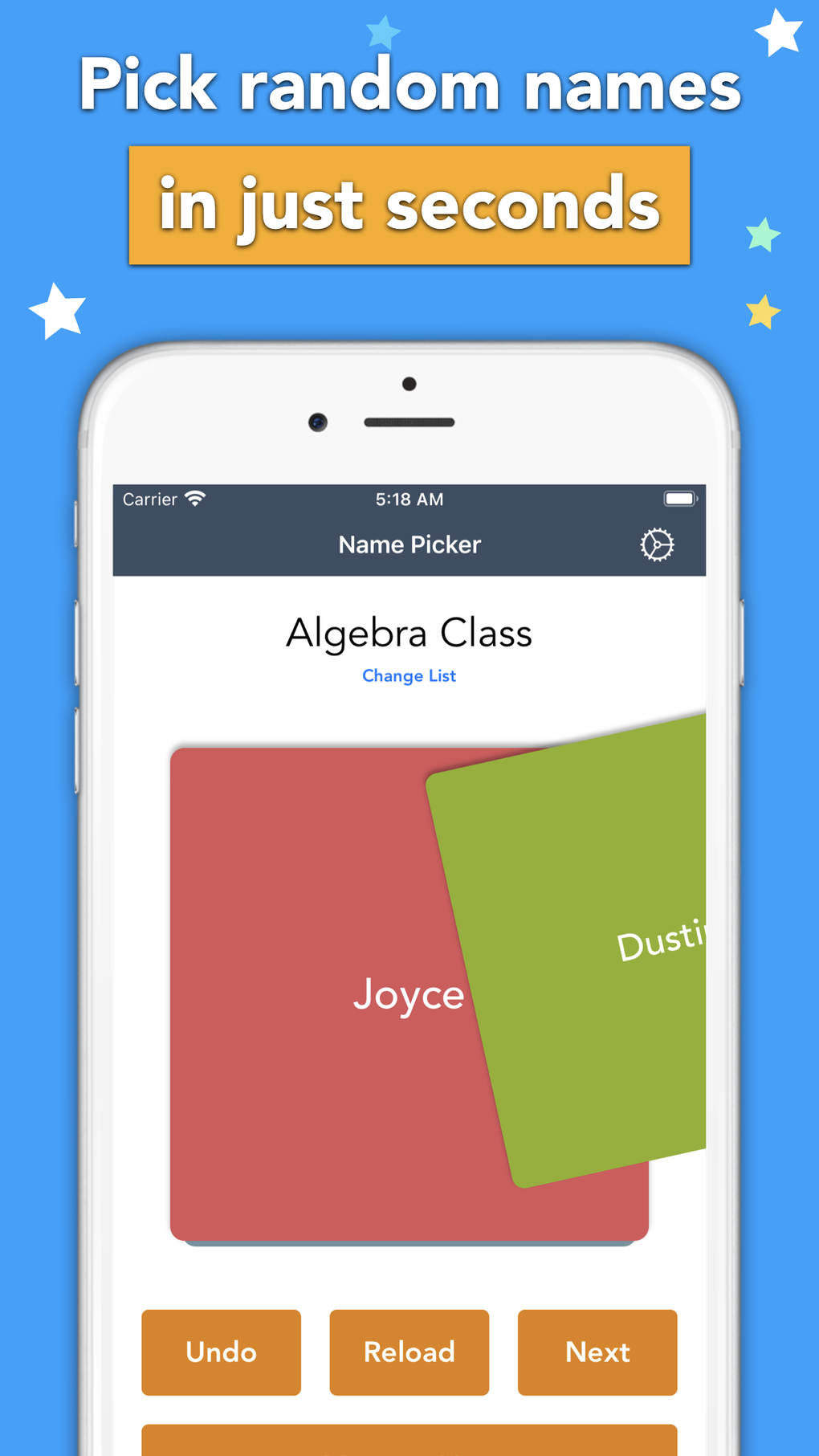 Random Name Picker Generator Para IPhone Download