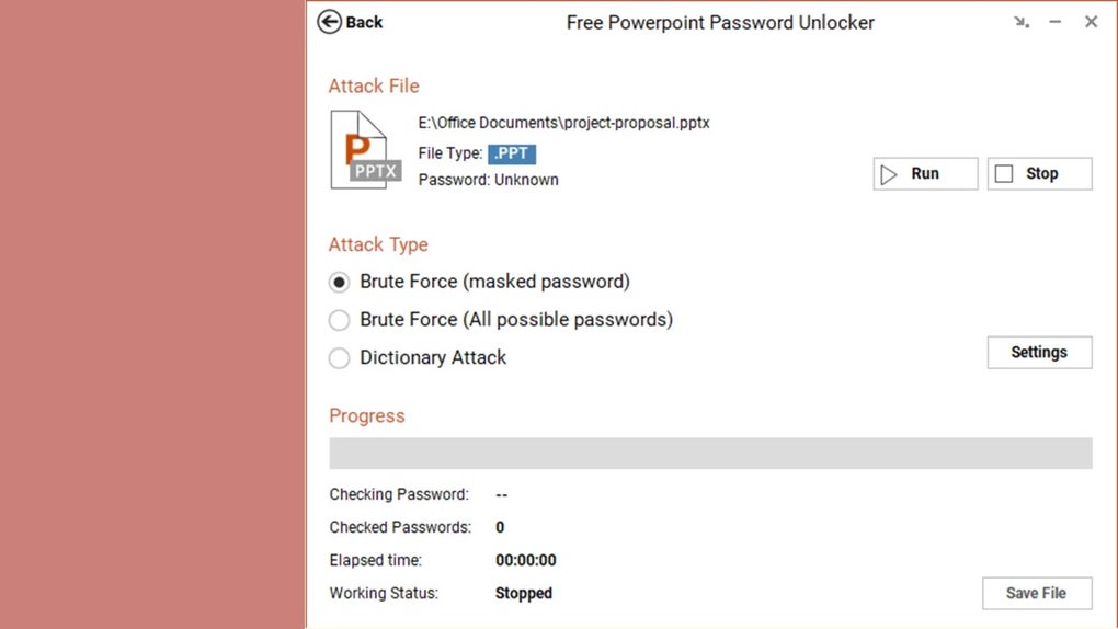 Free PowerPoint Password Unlocker - Download