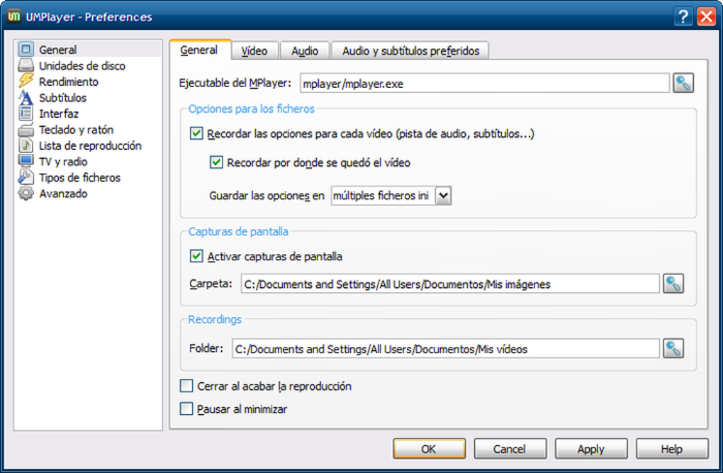 UMPlayer Portable - Descargar