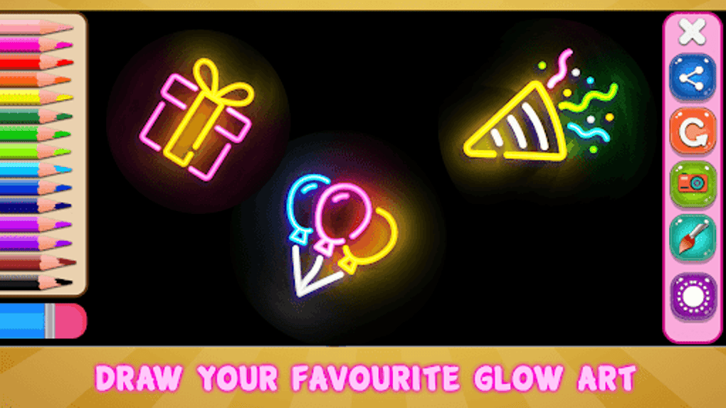 Kids Glow Art - Color Draw pour Android - Télécharger