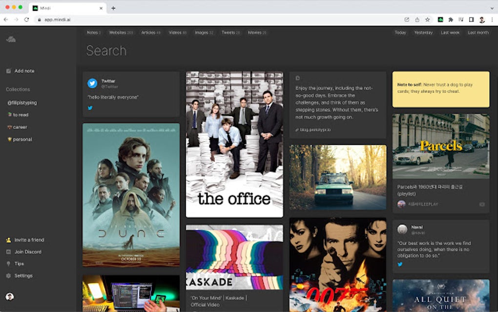 Mindi Google Chrome 용 - 확장 프로그램 다운로드