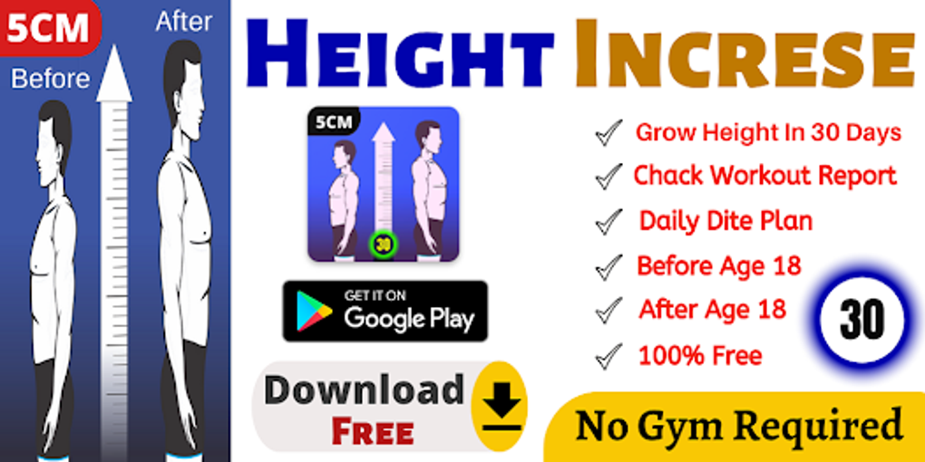 Height Increase workout for Android - Download