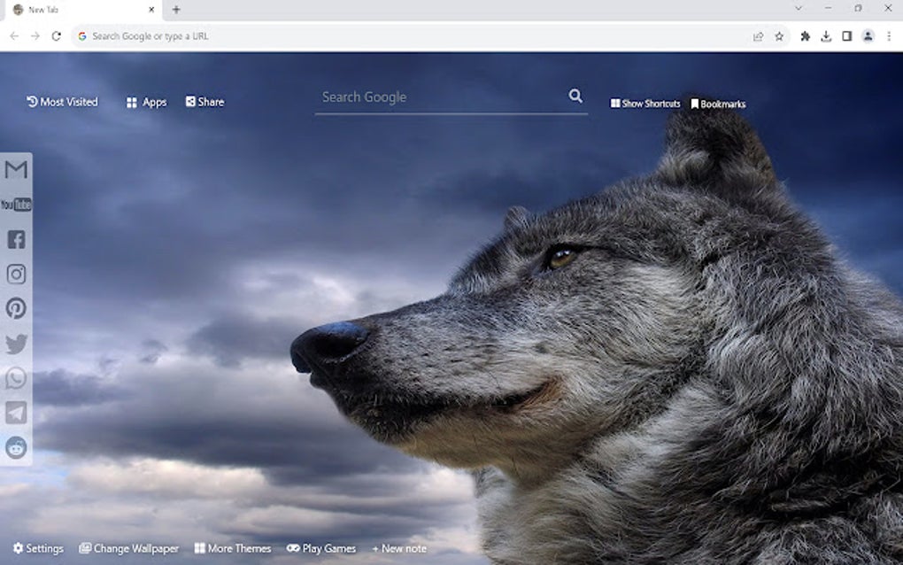 Wolf Wallpaper for Google Chrome - Extension Download