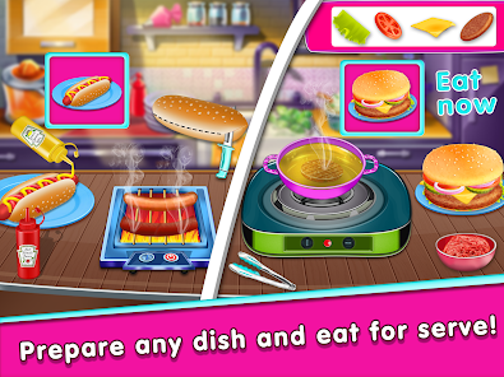 Fast food cooking games pour Android - Télécharger