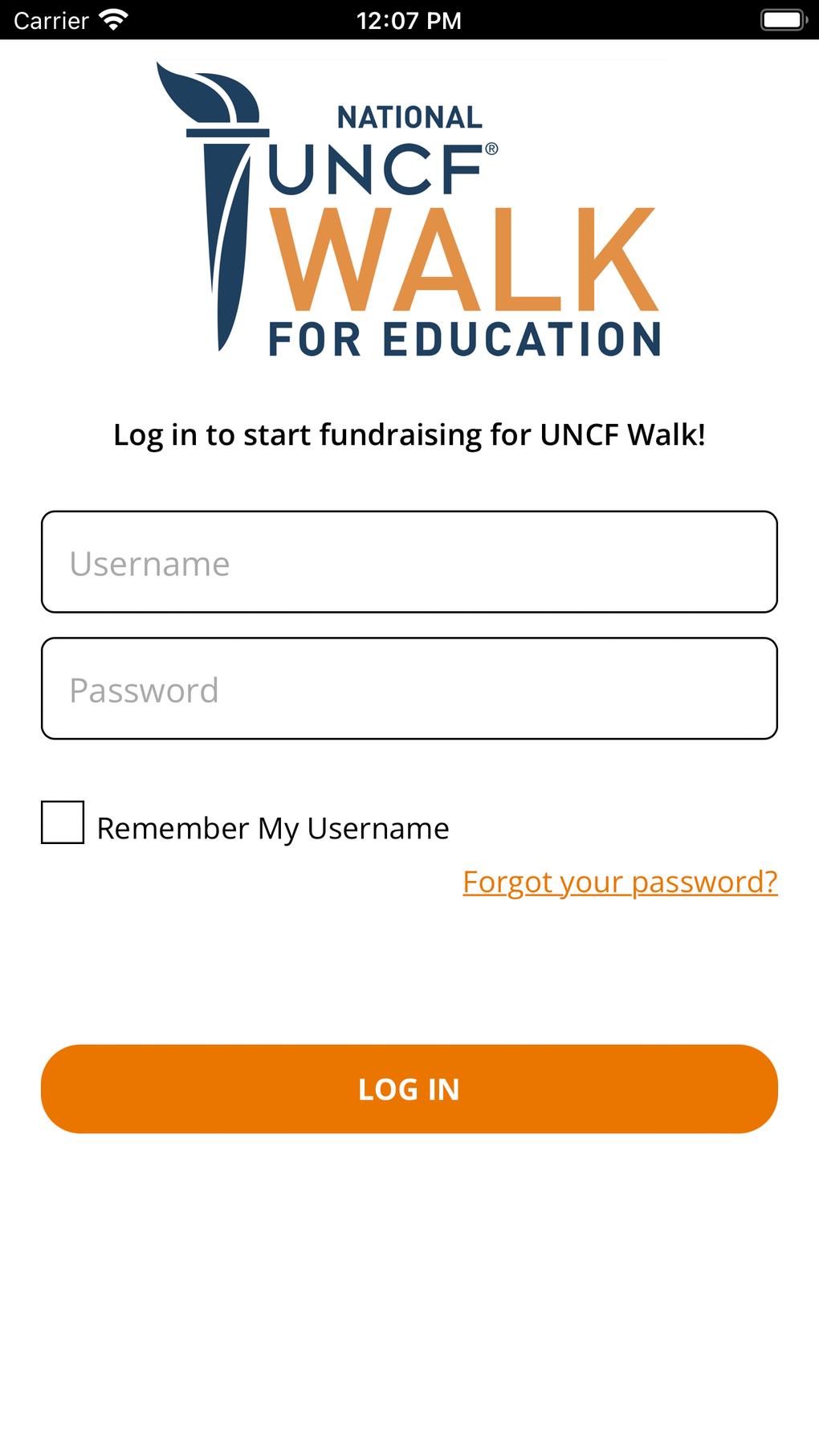 UNCF Walk for iPhone - Download