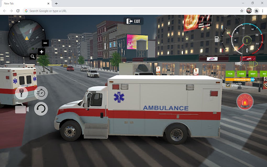 City Ambulance Car Driving Game Google Chrome 용 - 확장 프로그램 다운로드