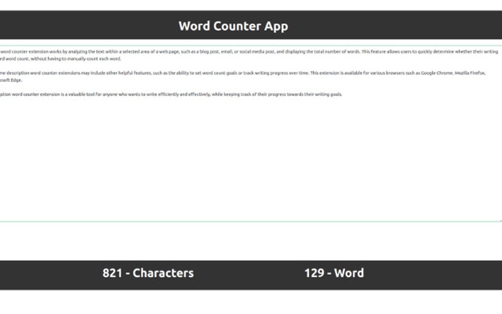 Word-counter for Google Chrome - Extension Download