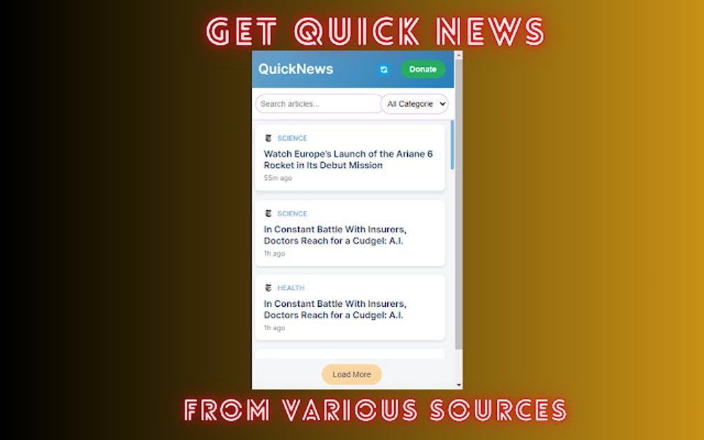 QuickNews Google Chrome 용 - 확장 프로그램 다운로드